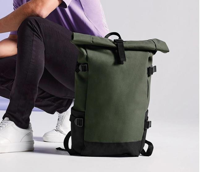 BLOCK ROLL-TOP BACKPACK - Primex Textiles