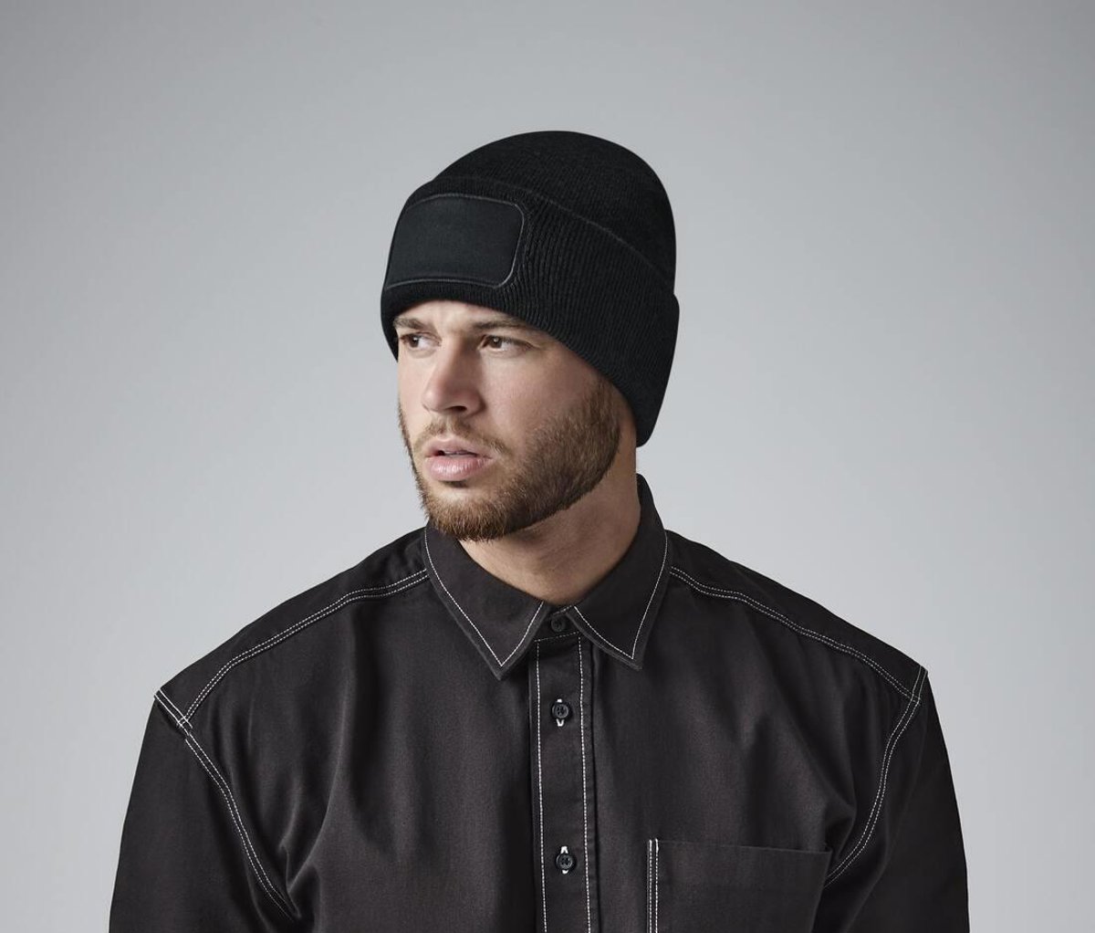 RECYCLED ORIGINAL PATCH BEANIE - Primex Textiles