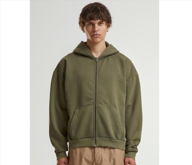 STONEWASH HEAVY ZIP HOODIE - Primex Textiles