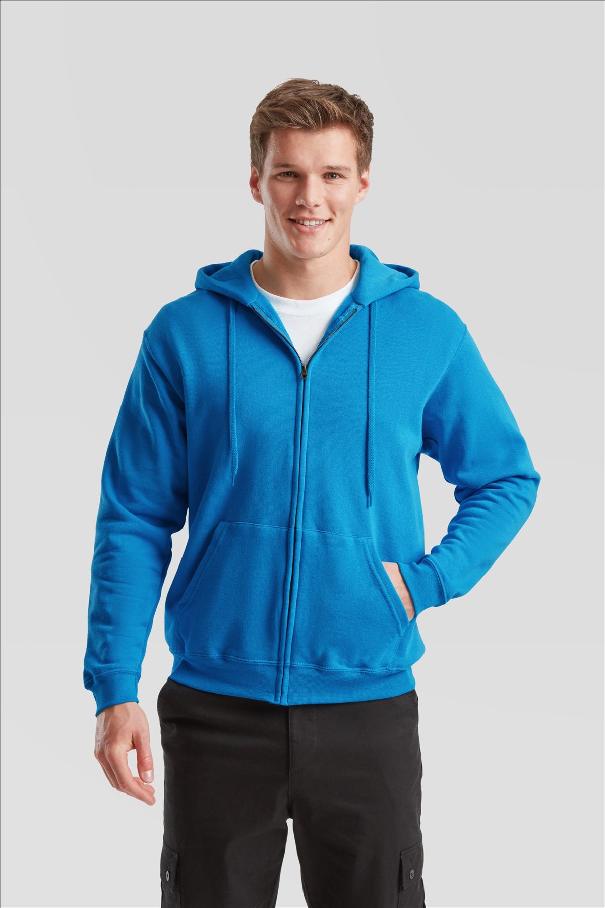 Fruit of the Loom Classic Hooded Sweat Jacket - Primex Textiles