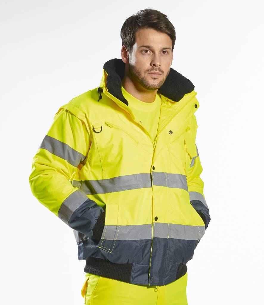 3-in-1 Hi-Vis Bomber Jacket - Primex Textiles