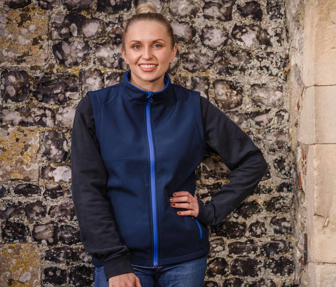 WOMENS PRINTABLE SOFTSHELL BODYWARMER - Primex Textiles