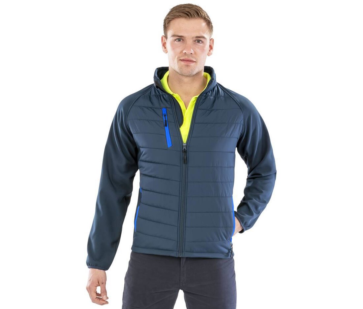 BLACK COMPASS PADDED SOFTSHELL JACKET - Primex Textiles