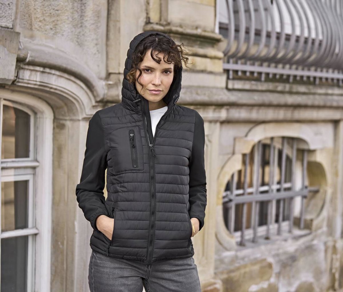 Tee Jays Women's Hooded Crossover Jacket - Primex Textiles