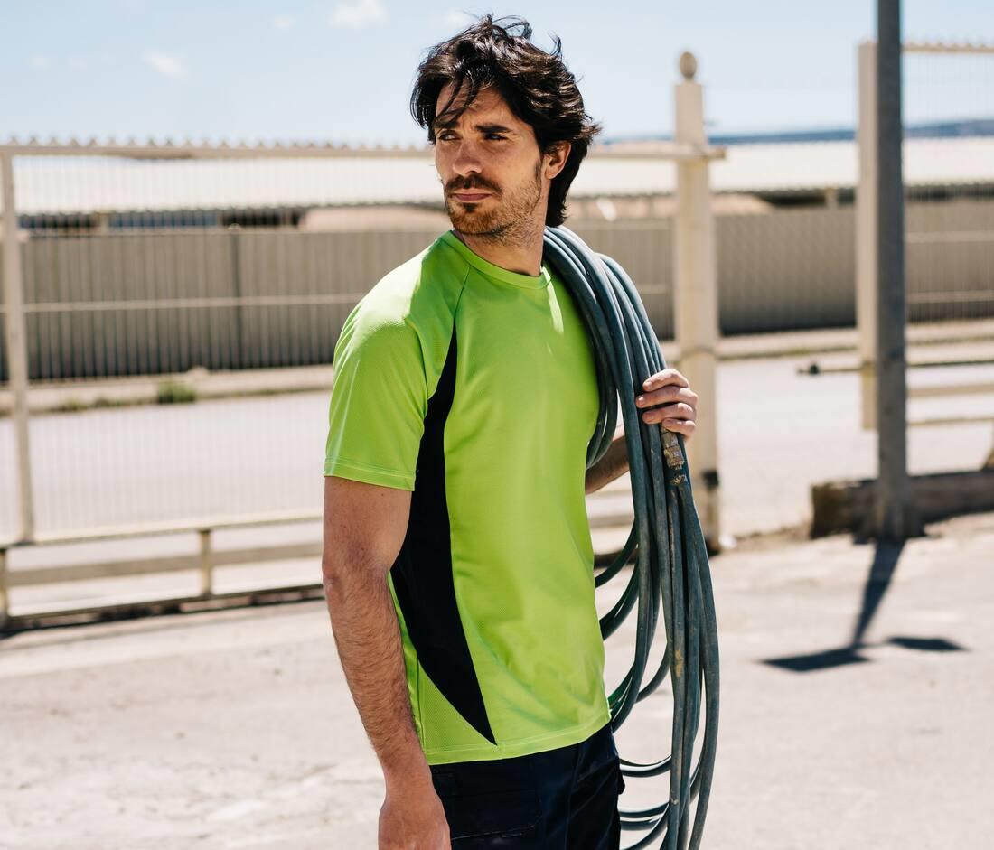 TWO-TONE TECHNICAL T-SHIRT - Primex Textiles